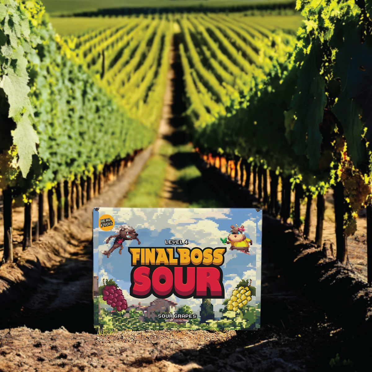 Level 4 Sour Grapes (4-Pack) – Final Boss Sour